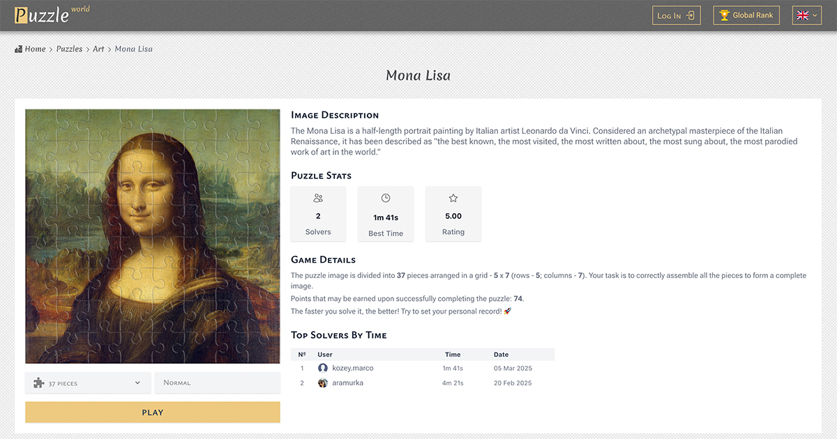 All Online Puzzles — Choose, Sort, and Solve | Jigsaw Puzzles Online