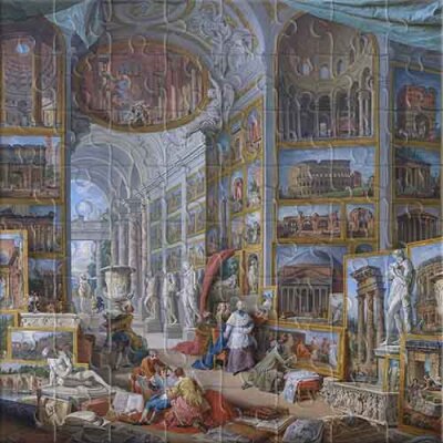 Gallery of Views of Ancient Rome (by Giovanni Paolo Panini) - Online ...