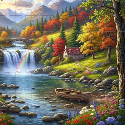 Golden Autumn in the Mountains - Online Jigsaw Puzzle | Jigsaw Puzzles ...