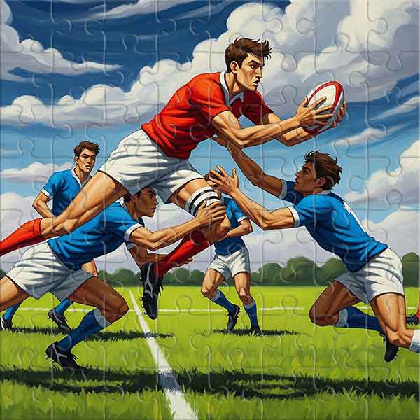 Rugby - Fight for the Ball - Online Jigsaw Puzzle | Jigsaw Puzzles Online