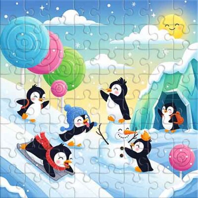 Merry Penguins' Winter Games - Online Jigsaw Puzzle | Jigsaw Puzzles Online
