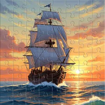 Ship of Hope in the Sun's Rays - Online Jigsaw Puzzle | Jigsaw Puzzles ...