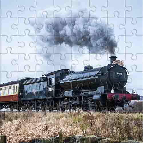 Steam Locomotive Traveling Through Time - Online Jigsaw Puzzle | Jigsaw ...