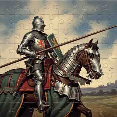 Knight in Armor on a Warhorse - Online Jigsaw Puzzle | Jigsaw Puzzles ...