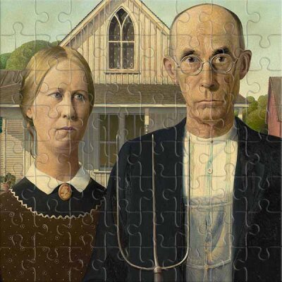 American Gothic (by Grant Wood) - Online Jigsaw Puzzle | Jigsaw Puzzles ...