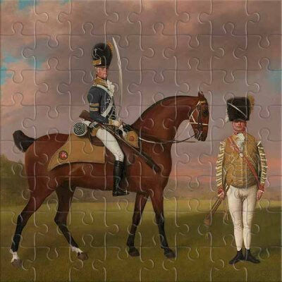Soldiers of the 10th Light Dragoons (by George Stubbs) - Online Jigsaw ...