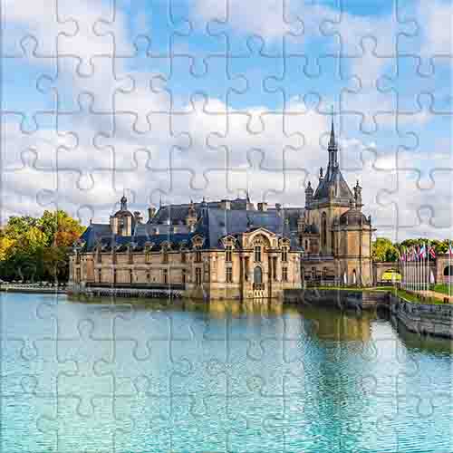 French Chantilly Castle - Online Jigsaw Puzzle | Jigsaw Puzzles Online