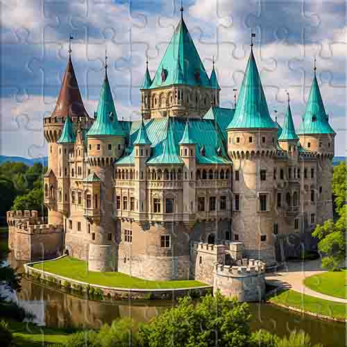 Ancient Castle on the Riverbank - Online Jigsaw Puzzle | Jigsaw Puzzles ...
