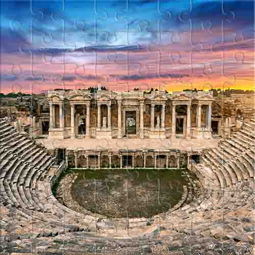 Ancient Amphitheater of Hierapolis in Turkey - Online Jigsaw Puzzle ...